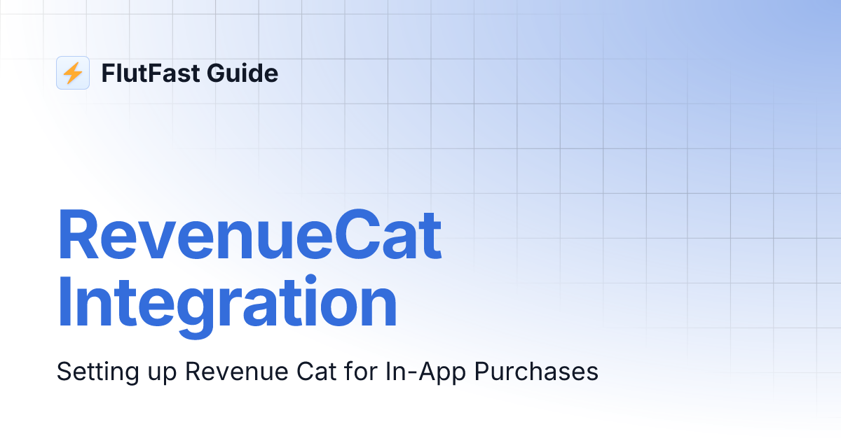 RevenueCat Integration | FlutFast Guide